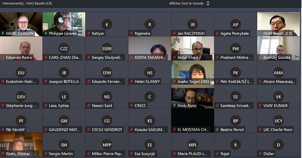 UIC Intercity and High-Speed Committee Plenary meeting held on 11 ...