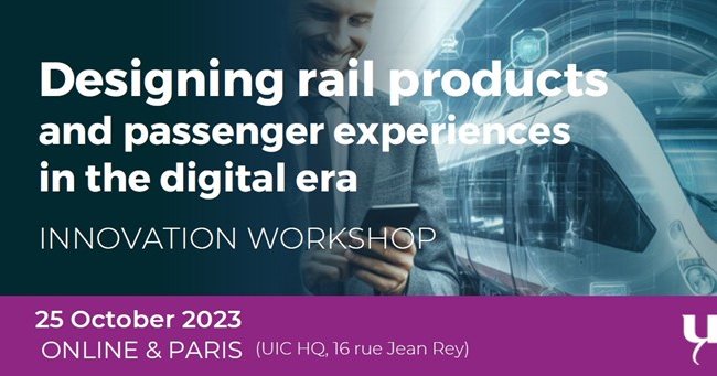 Upcoming Innovation Workshop “Designing rail products and passenger ...
