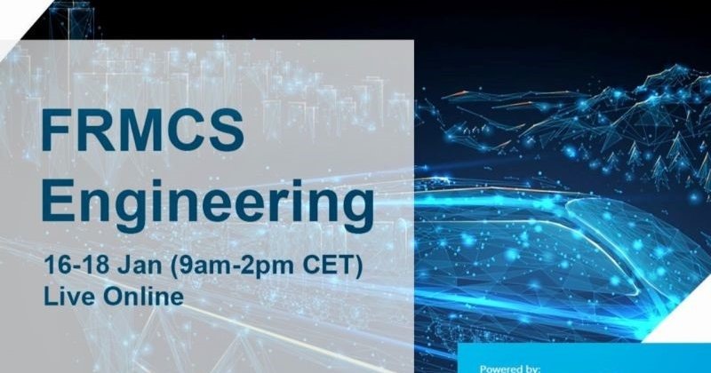 UIC FRMCS Engineering Course to be held on 16-18 January online | UIC ...