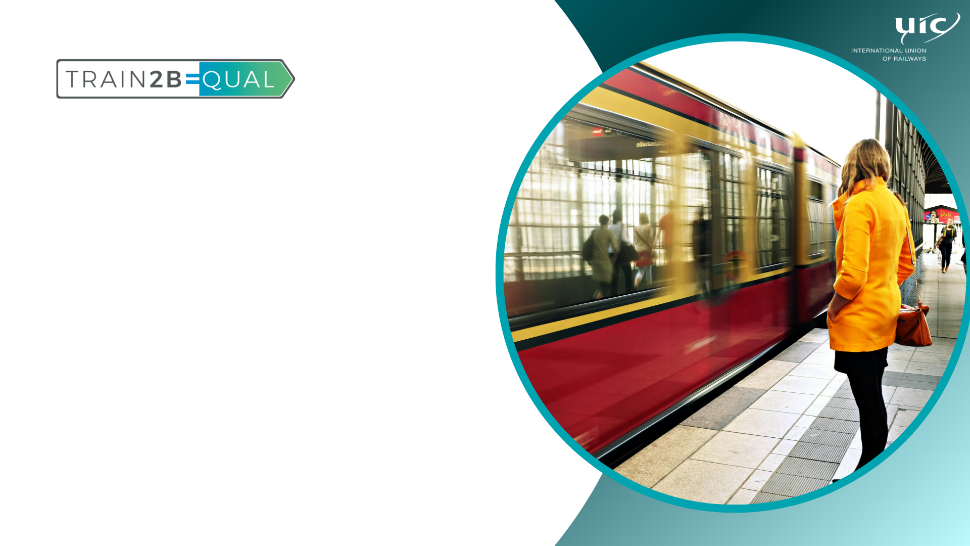 [TRAIN 2B EQUAL] Gender equality in rail hiring and work environment - Online Workshop | UIC ...