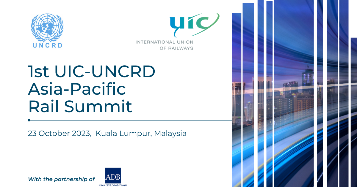 1st Asia-Pacific Rail Summit | UIC - International union of railways ...