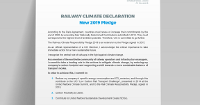 Railway Climate Responsibility Pledge | UIC - International union of ...